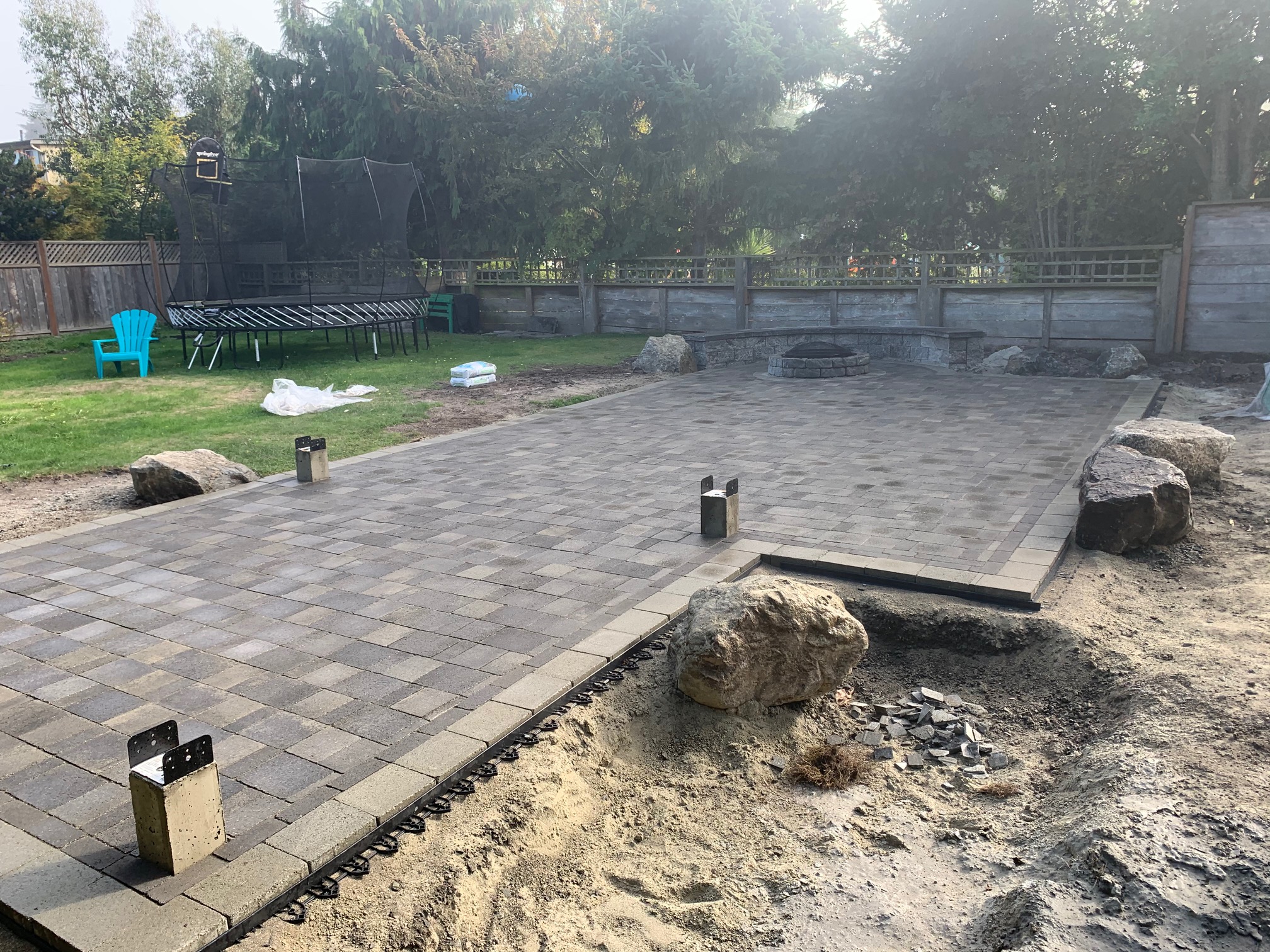 Full sun backyard landscape - Brian Mitchell Landscaping & Design
